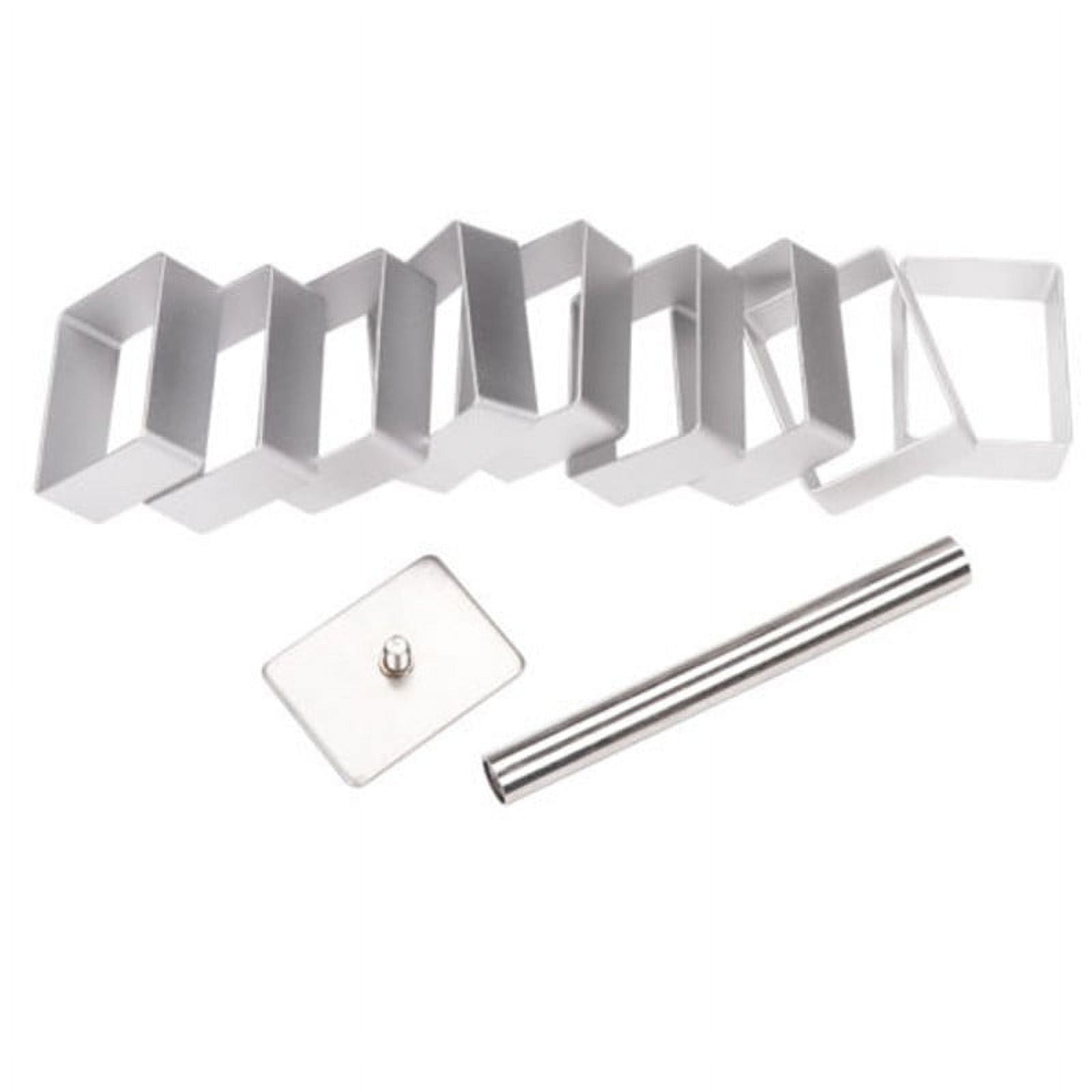 KDJ 10 Pcs Stainless Steel Rectangle Biscuit Sandwich Fruit Cutter DIY ...