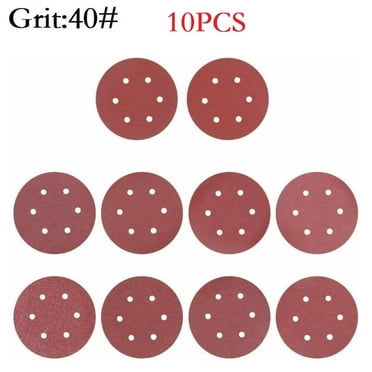 Lzvxtym 100Pcs 125mm/5'' 8 Holes Orbit Sanding Polishing Sheet ...