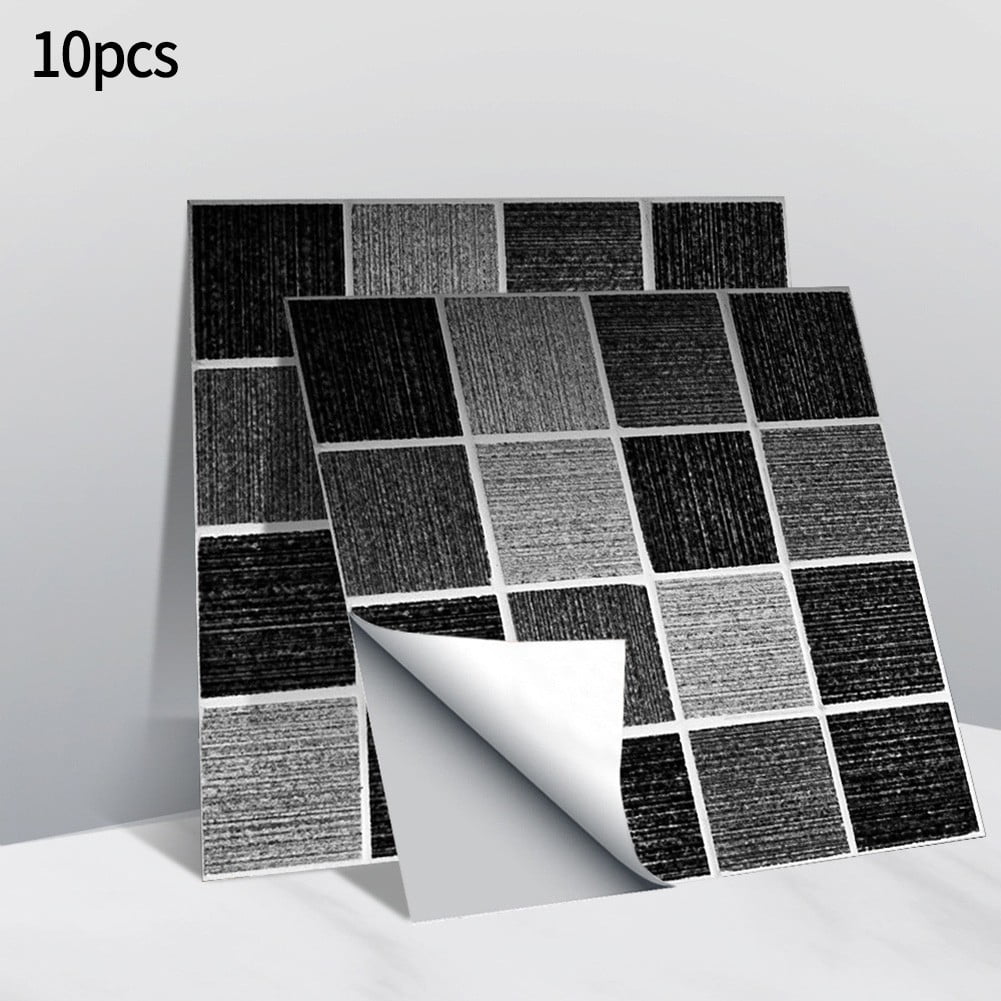 KDJ 10xGlitter Kitchen Wall Tiles Bathroom Mosaic Sticker Peel & - for ...
