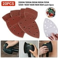 KDJ 20x Abrasive Sanding Sheets Mouse Sander Papers For Multi Sander ...