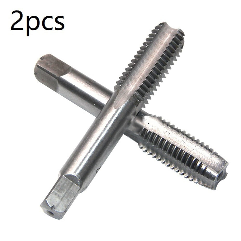 KDJ 2pcs HSS Screw Tap Drill Bit Set Straight Flute Plug Tap Machine ...