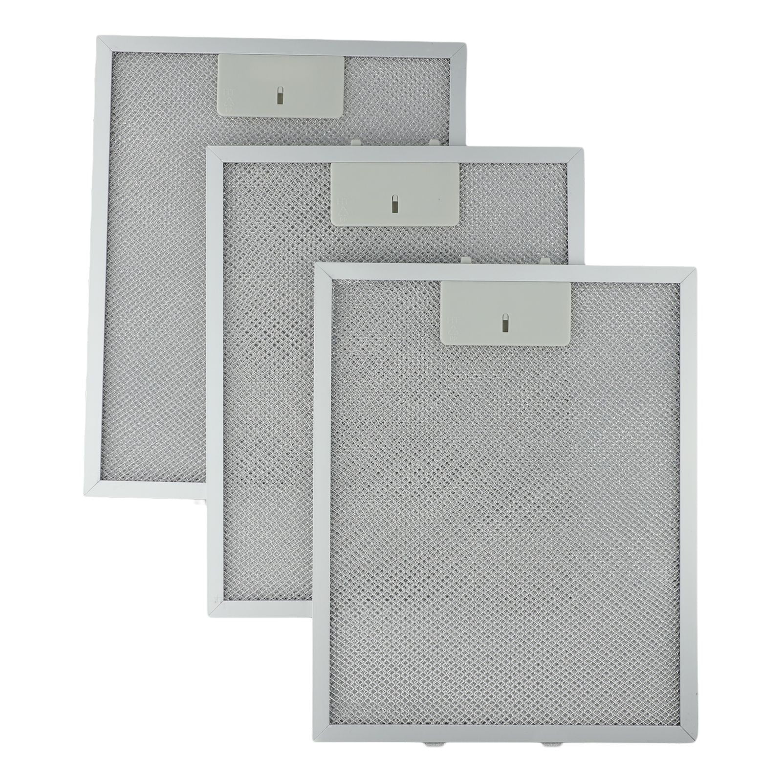 KDJ 3-Pack Aluminum Cooker Hood Filters Metal Mesh Extractor Vent ...