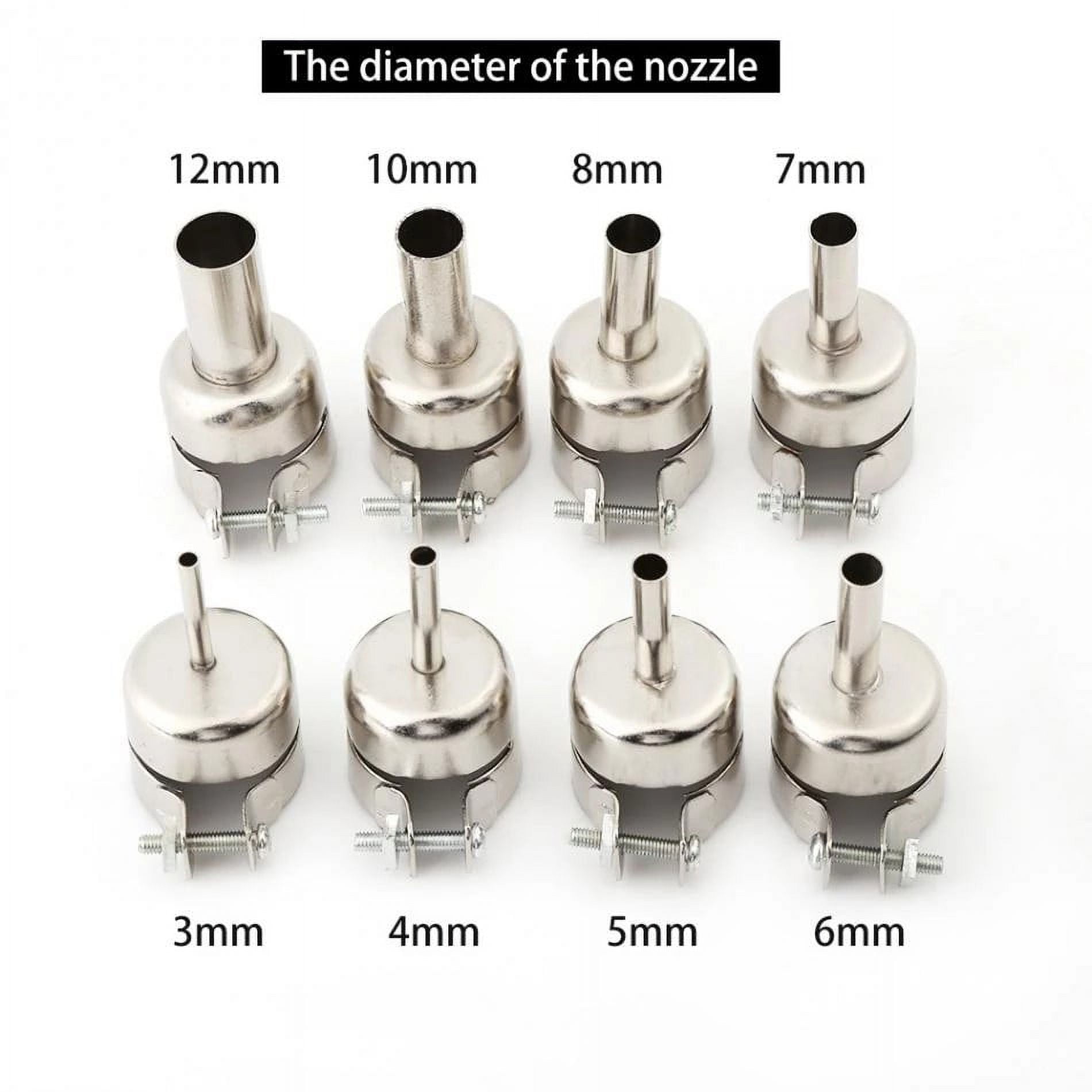 KDJ 3mm-12mm Nozzles Air Soldering Welding Round Nozzle For 850 852D ...