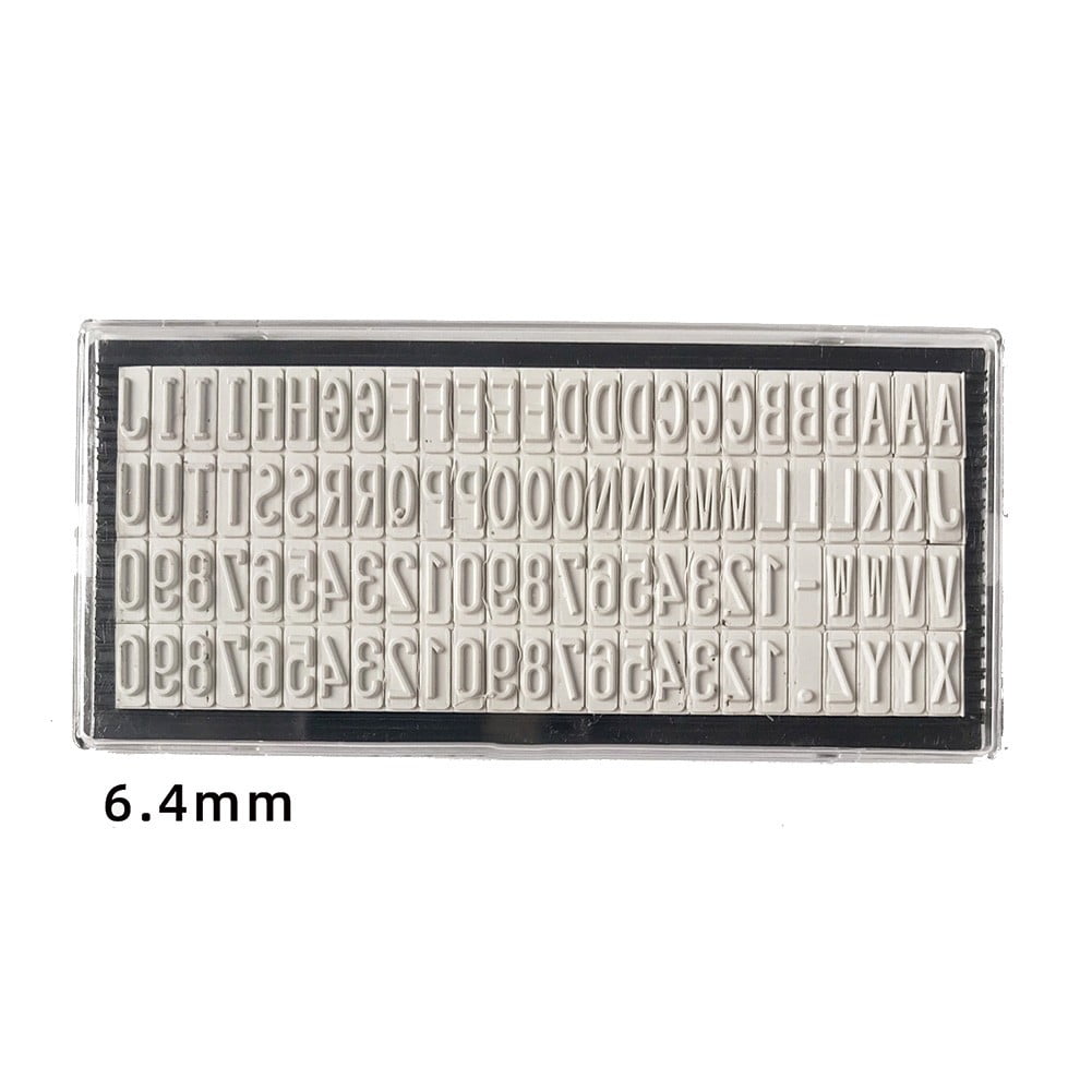 KDJ 3mm / 4mm / 6.4mm Type Stamp For Digital Letter Stamp For DIY Cut ...