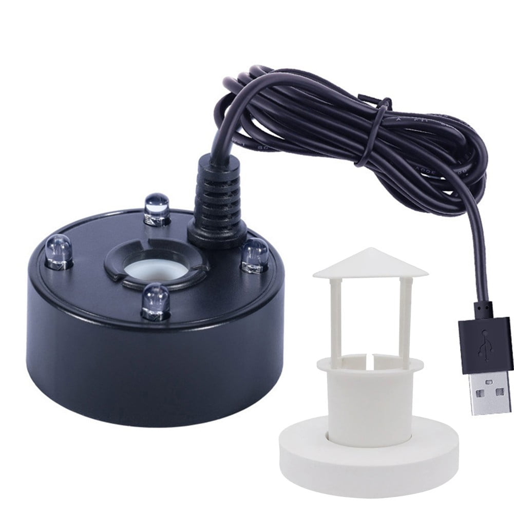 KDJ 4 LEDs Mist Maker Fogger Air Humidifier Nebulizer for Water Fountain Pond - Walmart.com