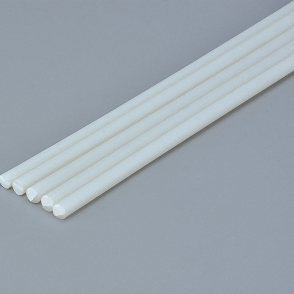 KDJ 5x White ABS Round Tube Plastic Rod ABS Solid Round Bar DIY Model ...