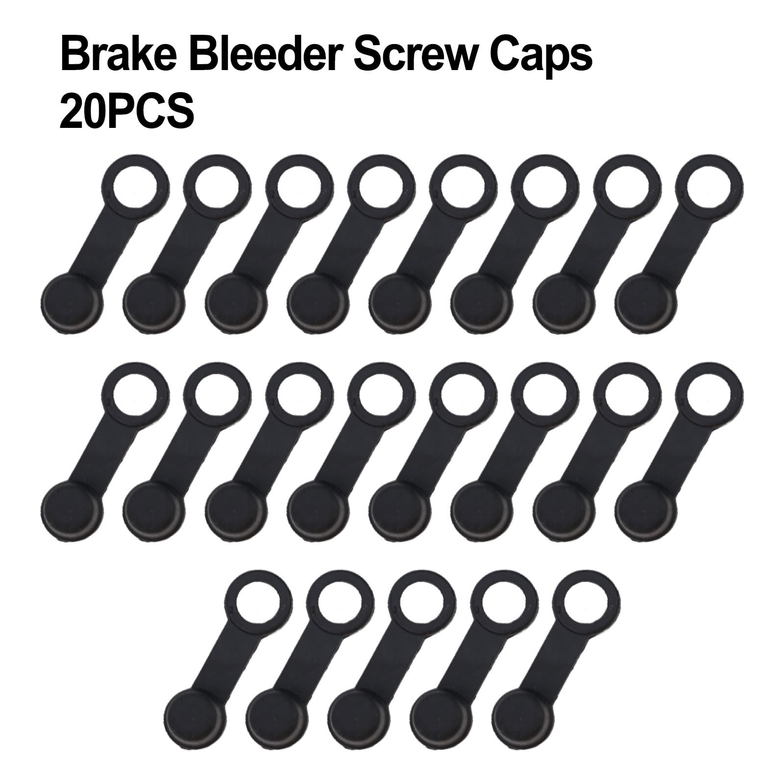 KDJ Brake Bleeder Screw Cap Grease Zerk Fitting Cap Rubber Dust Cover ...