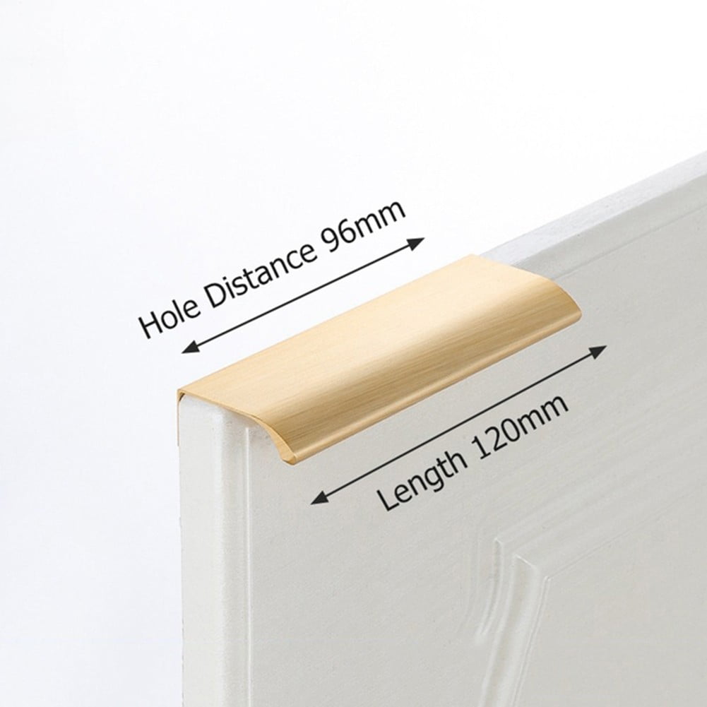 KDJ Cabinet Door Concealed Handle Golden Kitchen Cabinet Door Handles ...