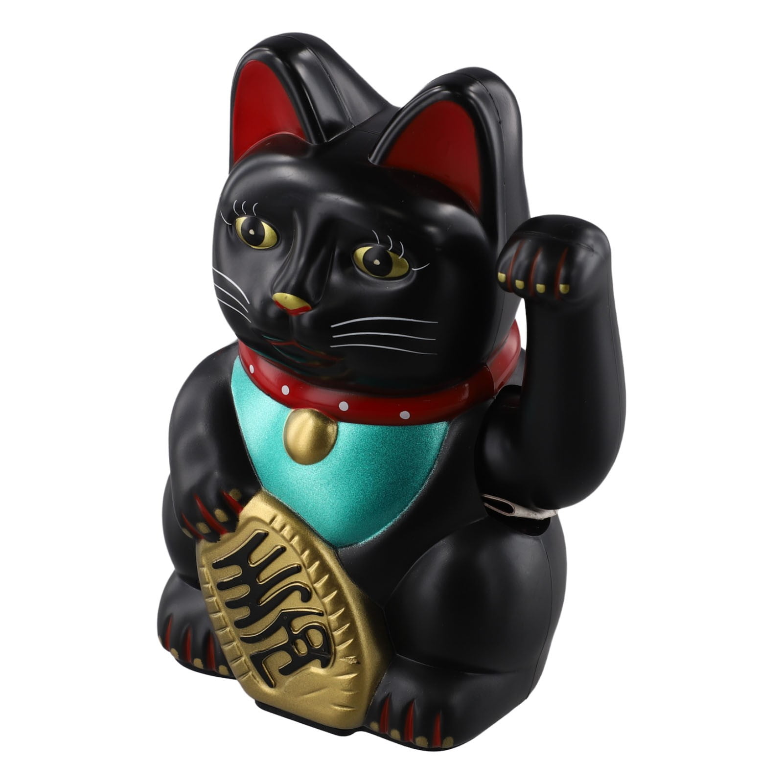 KDJ Chinese Lucky Waving Cat Beckoning Maneki Neko Gold Wealth Fortune ...