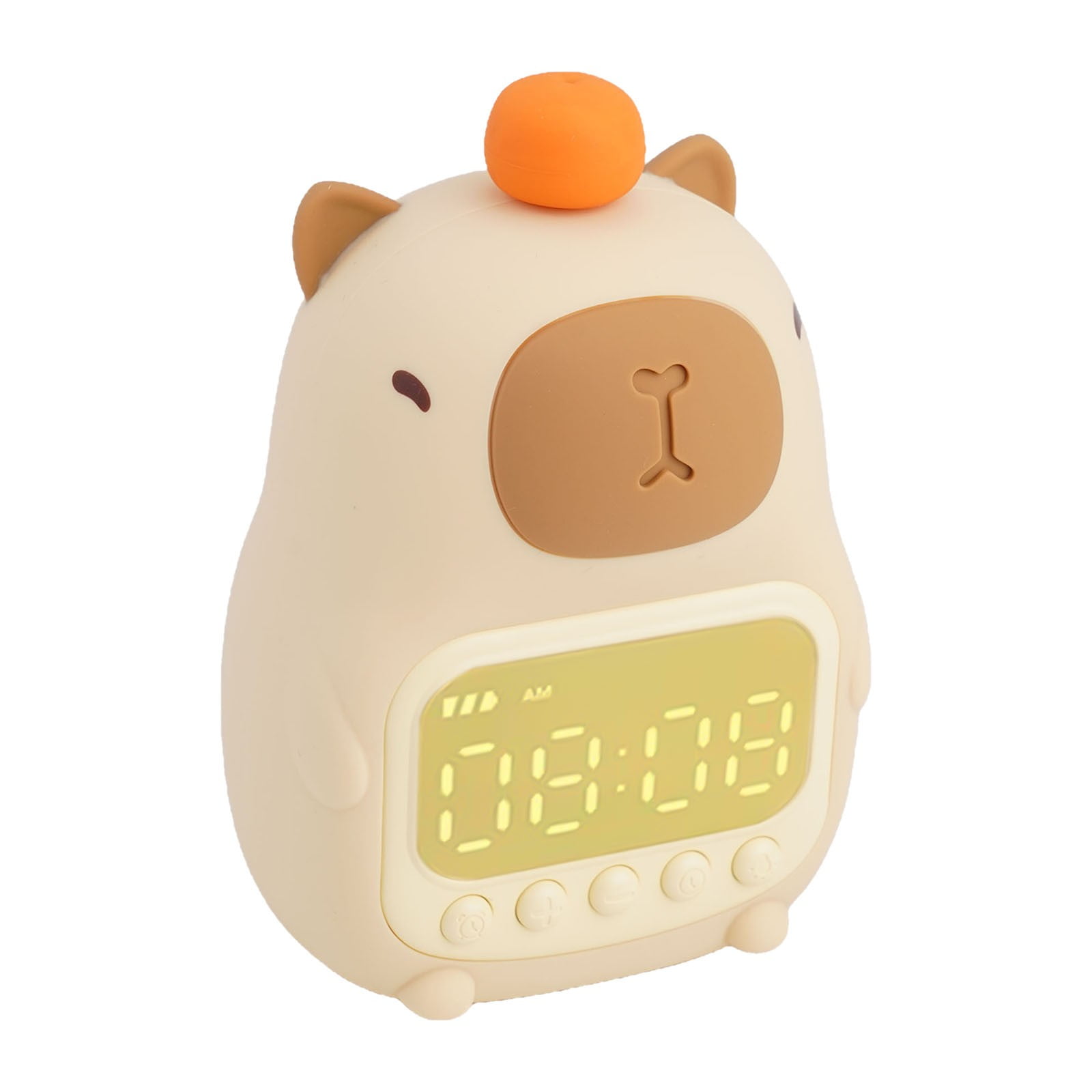 KDJ Clock Cute Alarm Clock with Touch Control Night Light Always-on ...