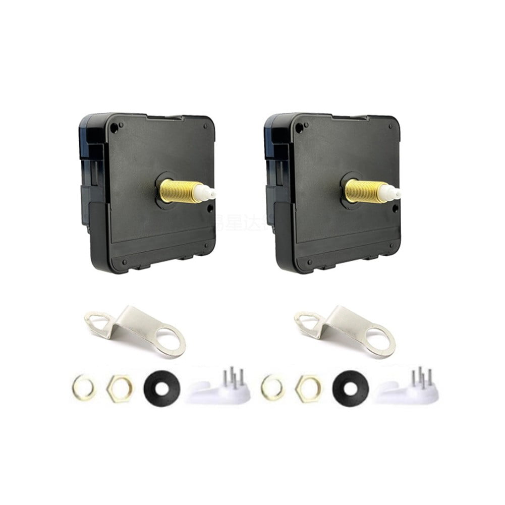 KDJ DIY 2Pcs Silent Quartz Wall Clock Movement MechanismSpindle 13 ...