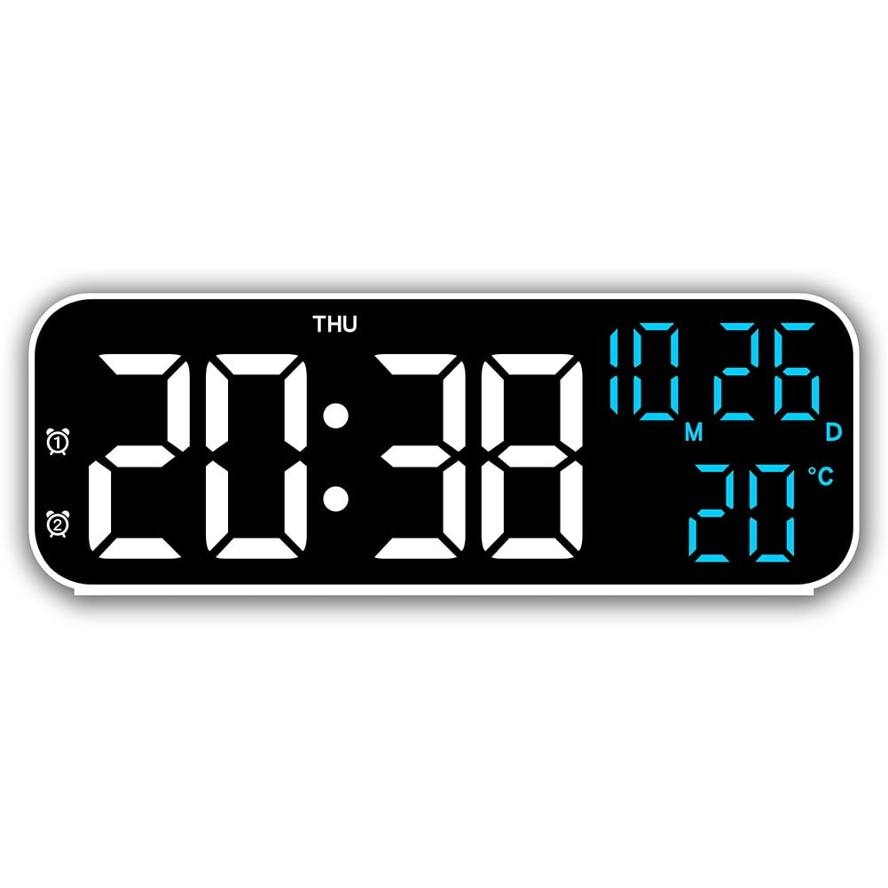 KDJ Electronic clock simple alarm clock multifunctional clock 9 inch ...