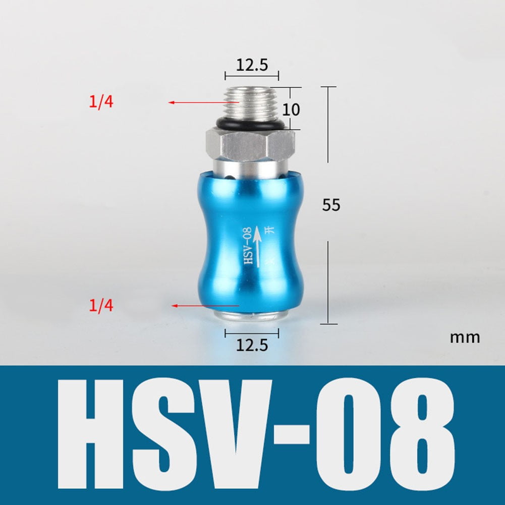 KDJ HSV Pneumatic Hand Slide Valve HSV-06 HSV-08 HSV-10 HSV-15 Flow ...