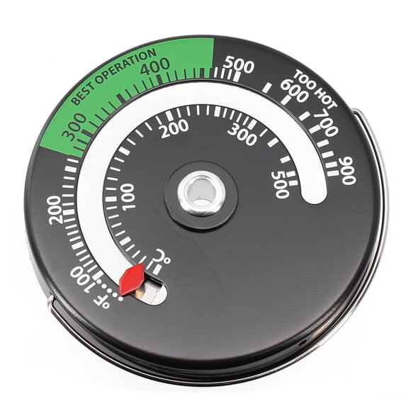 KDJ Magnetic Fireplace Stove Thermometer Temperature Gauge for Wood ...