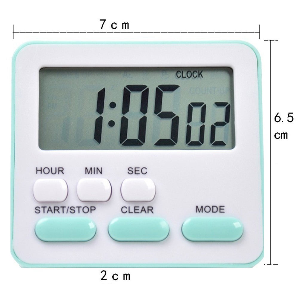 KDJ Silent Multi-Function Timer Student Time Manager Kitchen Bedroom ...