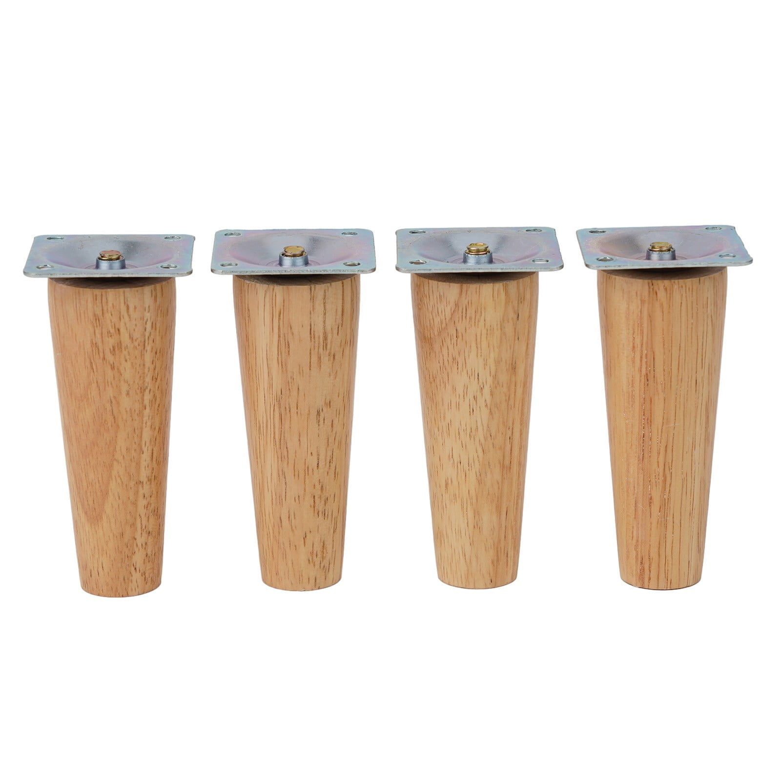 KDJ Solid Wood Furniture Legs 4PCS - Oak Cabinet Legs with Mounting ...