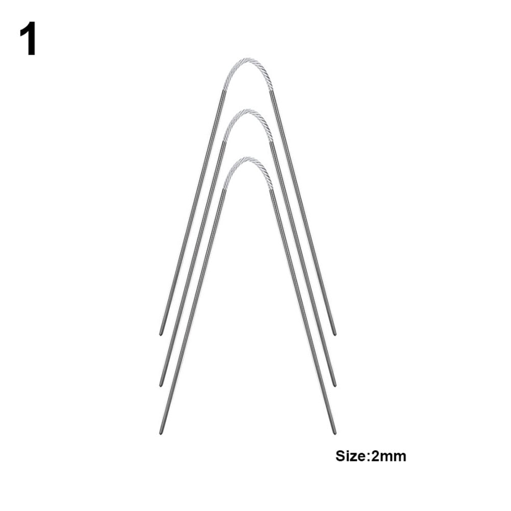 KDJ Stainless Steel Circular Knitting Needles Set Round Metal Loop ...