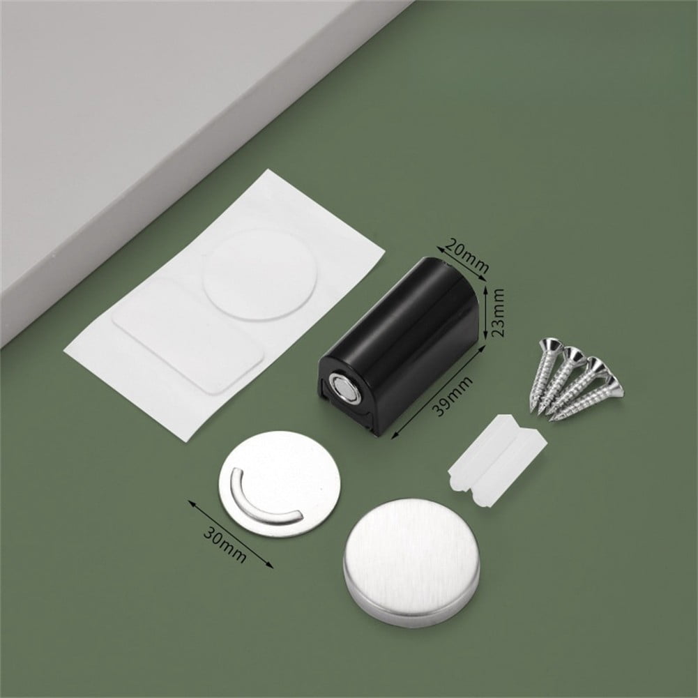 KDJ Wall Mounted Magnetic Metal Door Stopper Door Closer Prevention ...