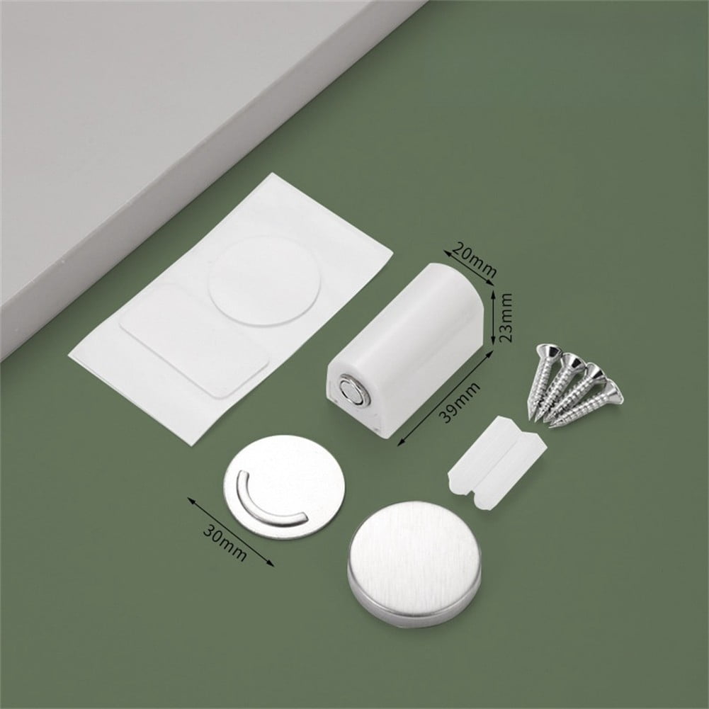 KDJ Wall Mounted Magnetic Metal Door Stopper Door Closer Prevention ...