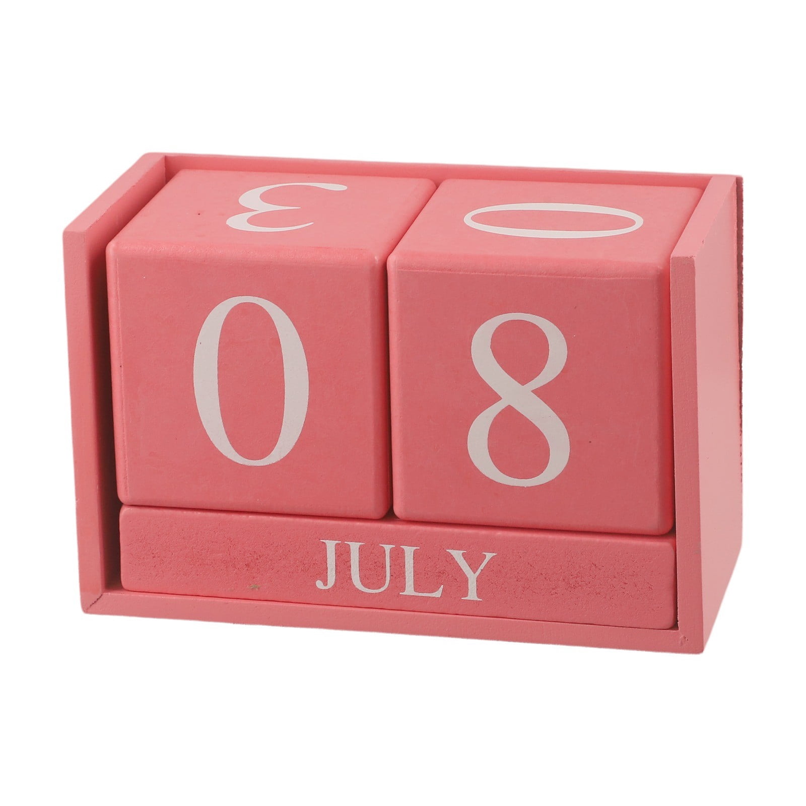 KDJ Wooden Block Calendar Ornaments for Perpetual Calendar Calendar ...