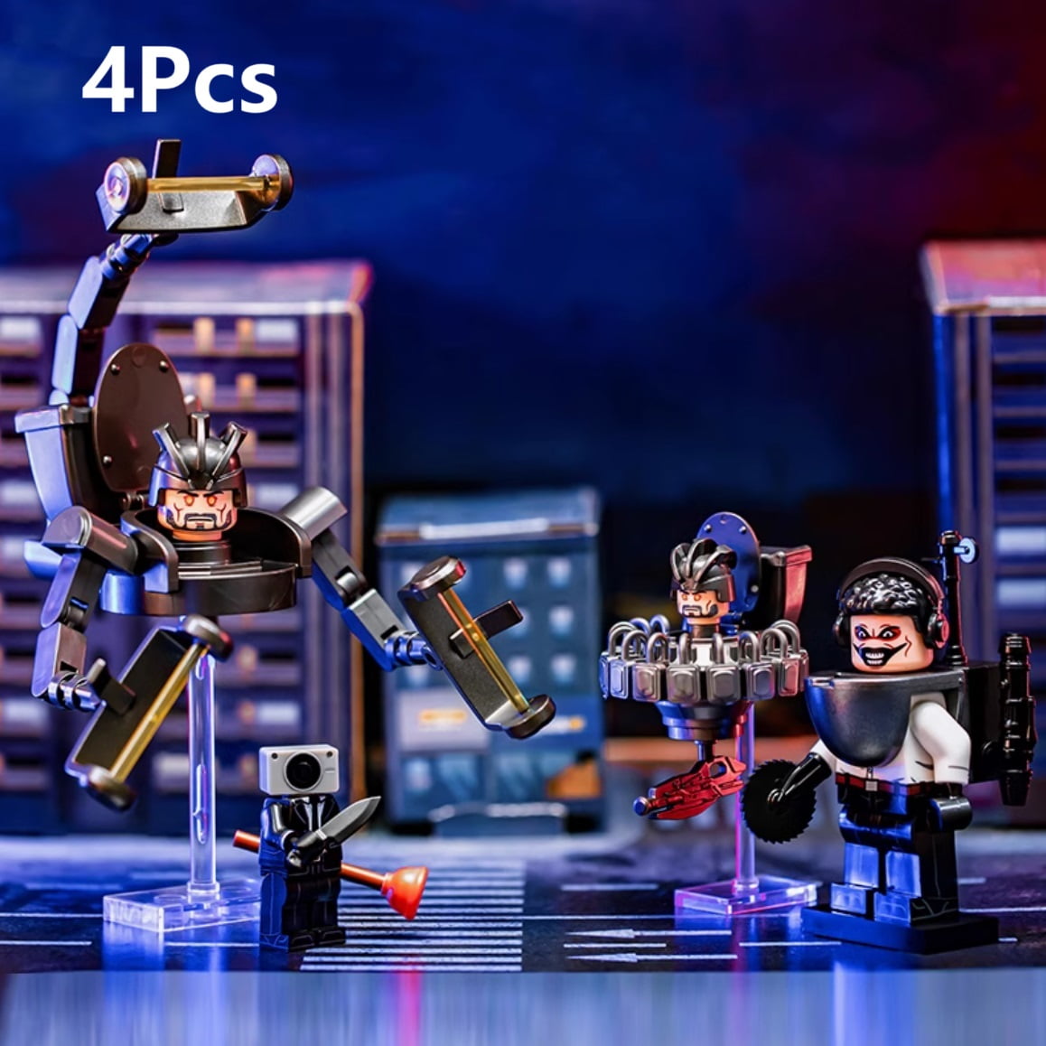 KDL838 New Skibidi Toilet Building Blocks Cameraman Mini Action Figure ...