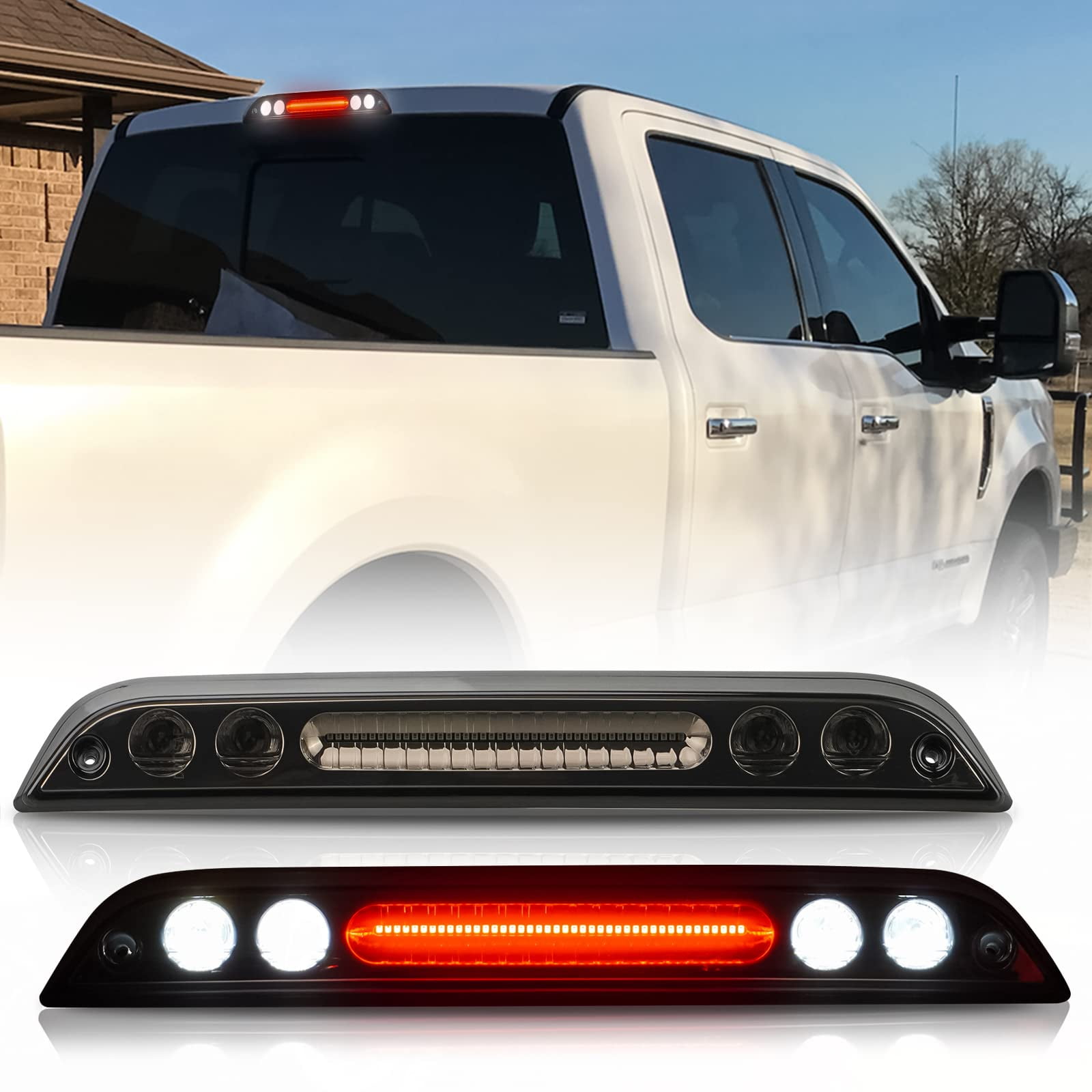 KDM Smoked Lens LED CM31 3rd Brake Light, Fit for 2015-2020 Ford F150 ...