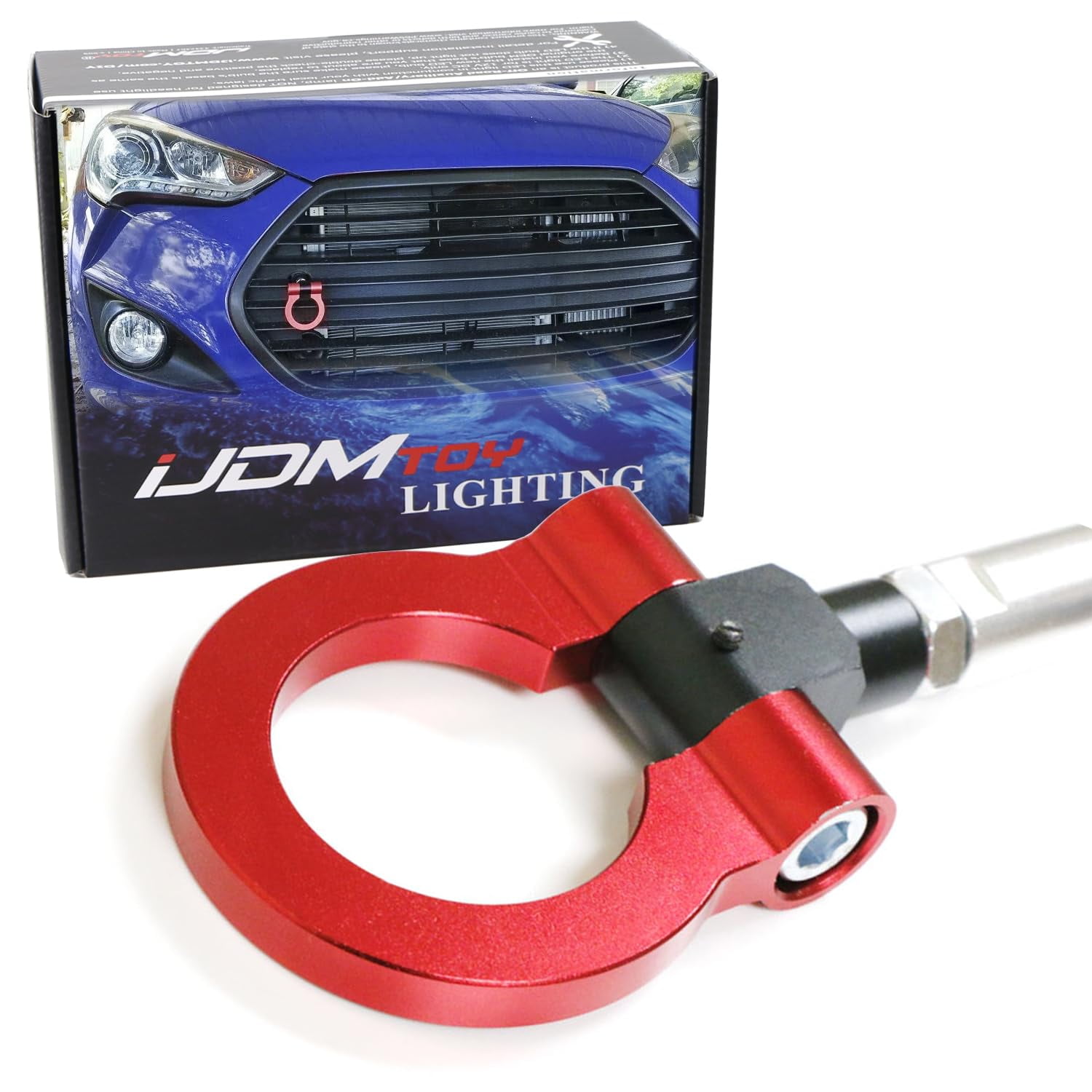 KDM Sports Red Track Racing Style Tow Hook Ring For 2011-2018 Hyundai ...