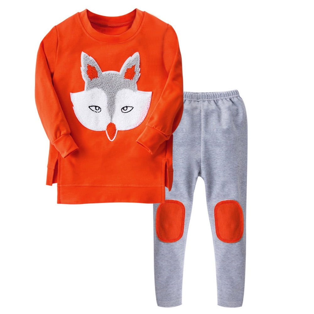KDSJSXW Girl Clothes Size 10-12 Child Kid Set Clothes Long-Sleeved ...