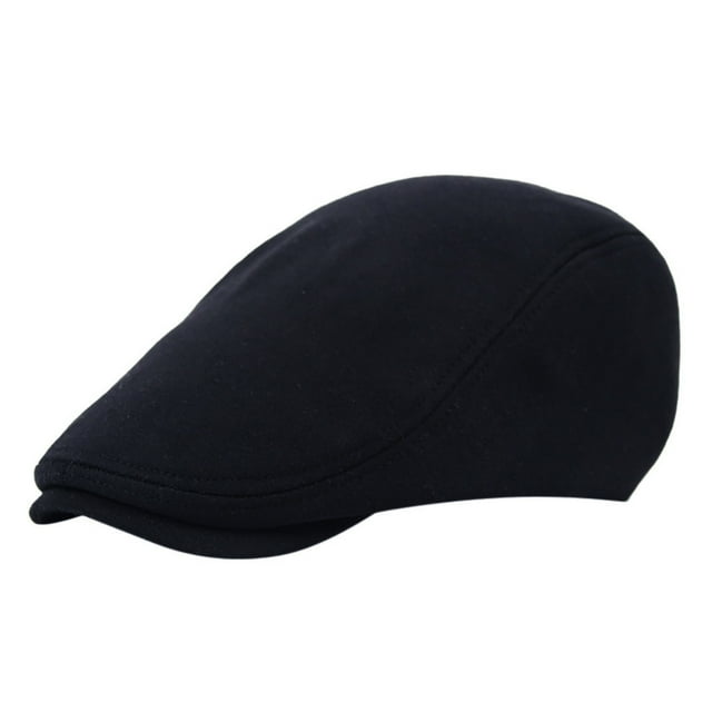 KDSJSXW Scally Cap For Men Black Grey Herringbone Newsboy Baker Boy ...