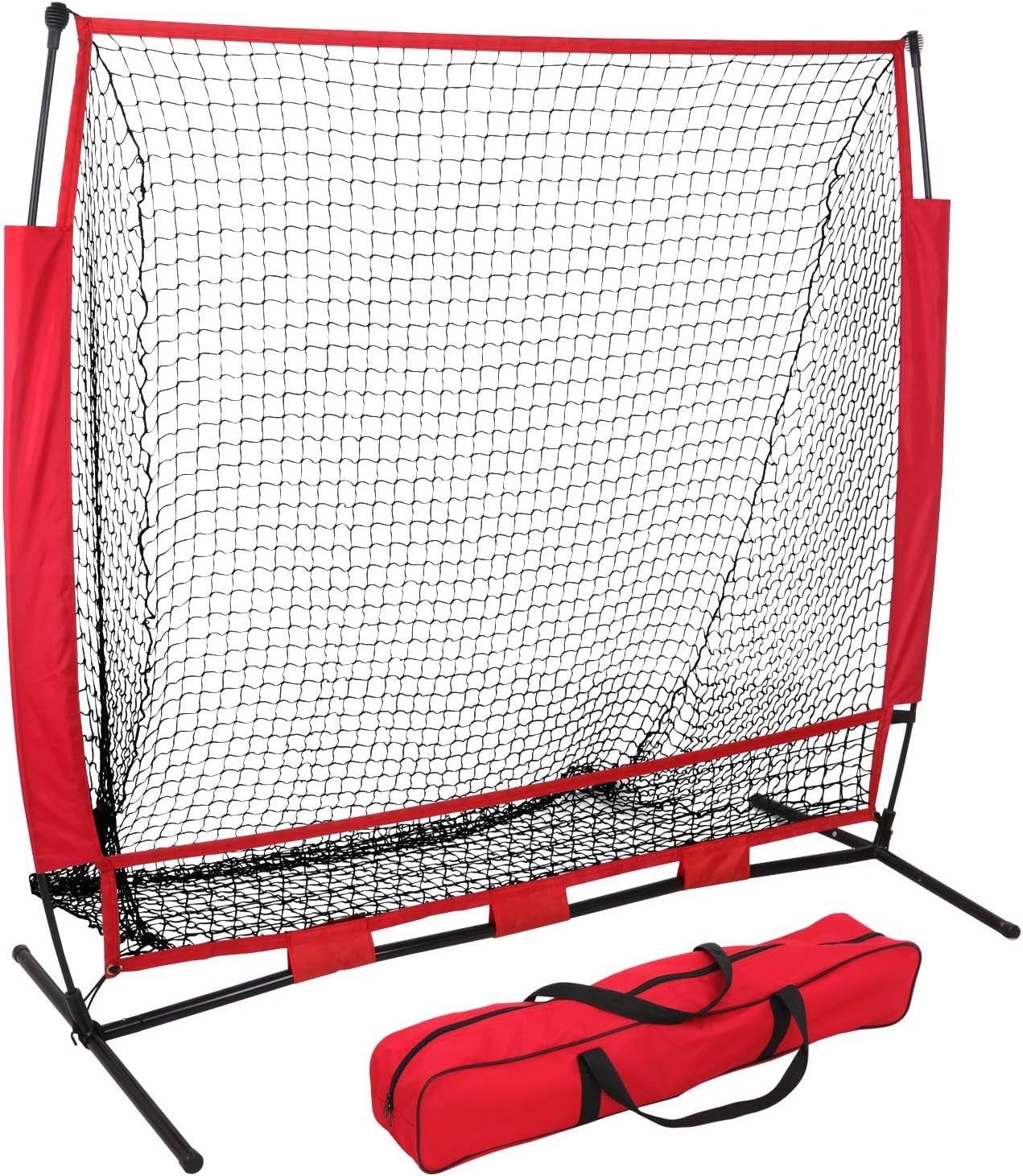 KDYK 5'x5' Baseball and Softball Practice Net Portable Hitting Pitching ...