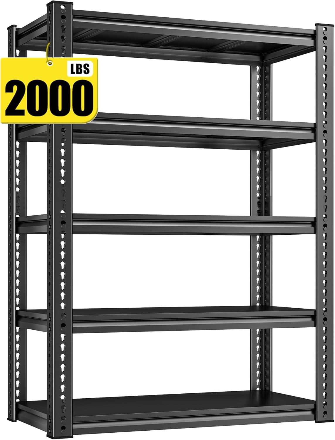 KDYK Garage Shelving Load 2000 LBS, Adjustable 5-Tier Storage Shelves ...