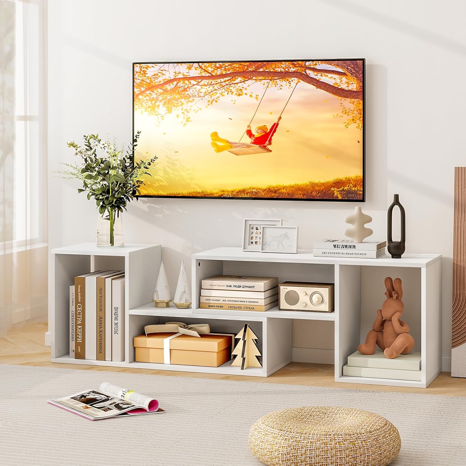 KDYK TV Stand 55 inch TV, Free Combination Entertainment Center ...