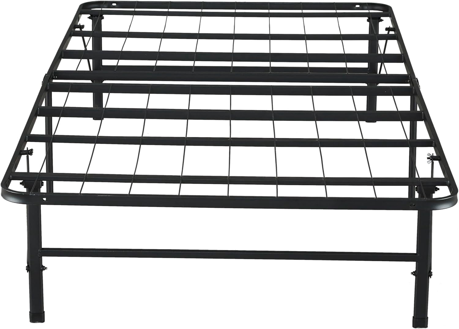 KDYK Tool Free Assembly 14 Twin Bed Frame Heavy Duty Foldable Bed Frame ...