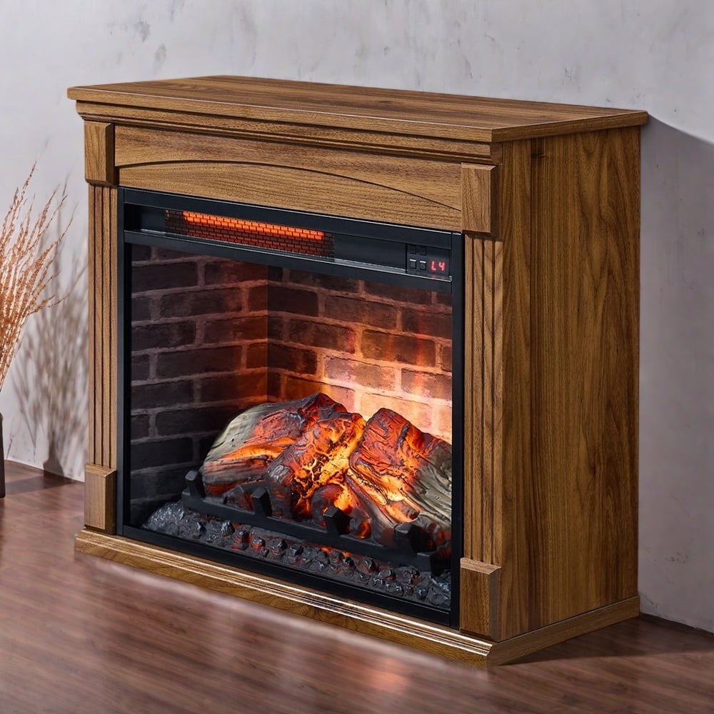 KEAIDO 28''TV Media Fireplace with Electric Fireplace, Remote Control ...