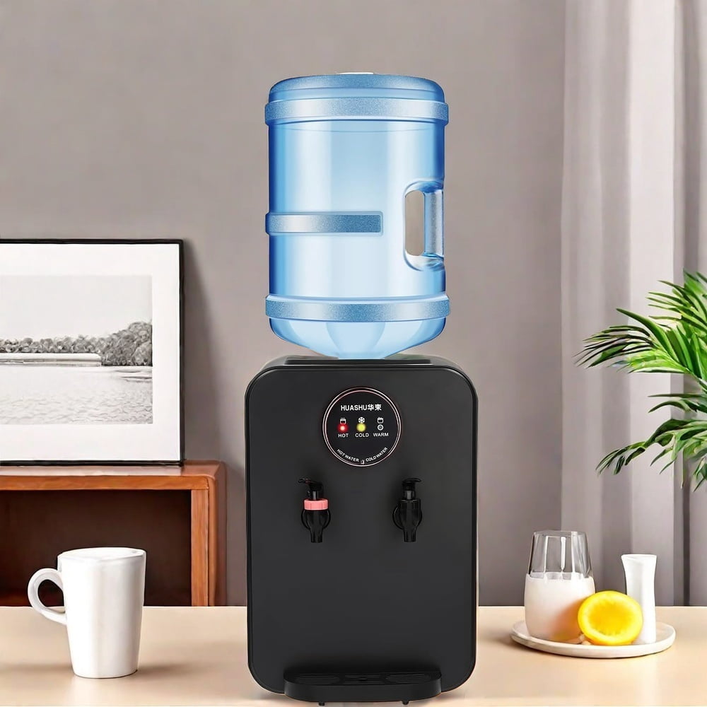 KEAIDO Countertop Dispenser, Top-Loading Water Cooler for 5 Gallon ...