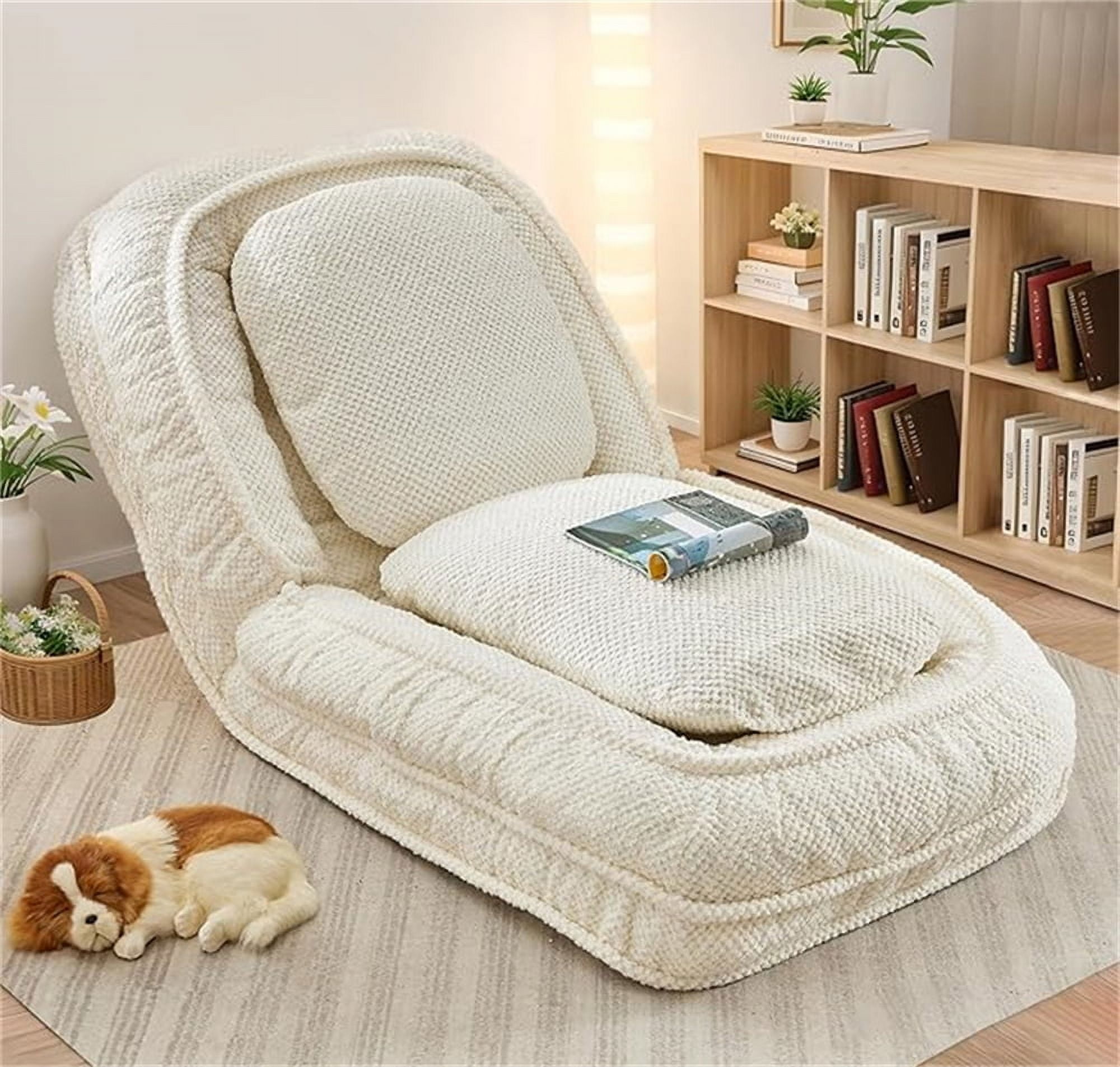 KEAIDO Lazy Sofa Bed, Folding sofa bed with 5 adjustable positions ...