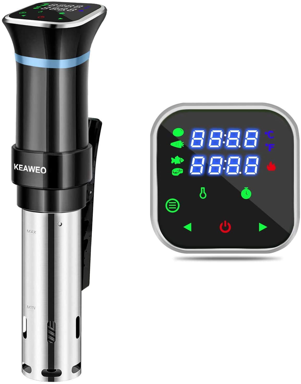 KEAWEO Sous Vide, Sous Vide Cooker Machine 1100W, Immersion Circulator Cooker, Accurate ...