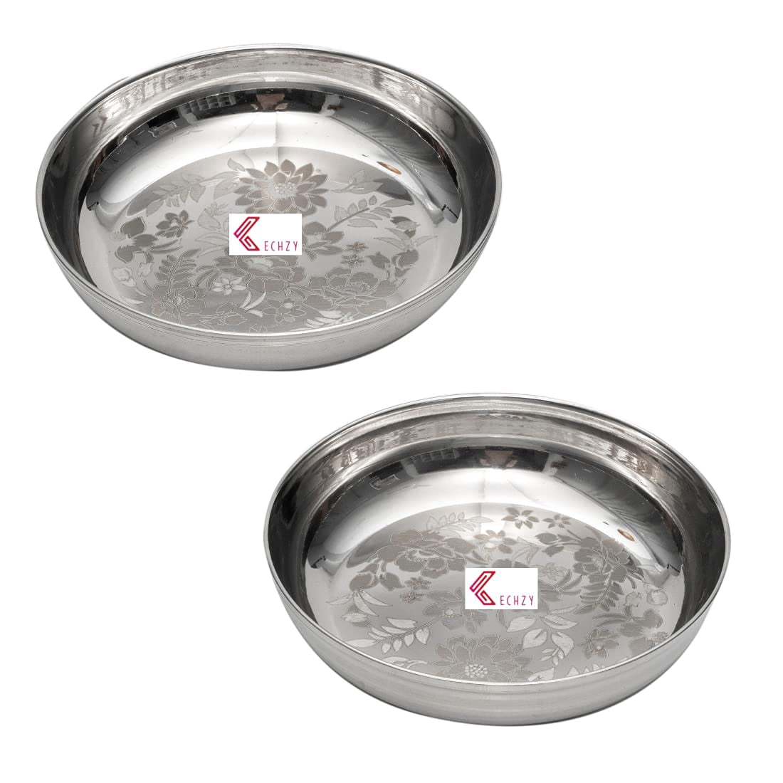 KECHZY Premium Collection Stainless Steel Halwa Plate DishSmall Halwa ...