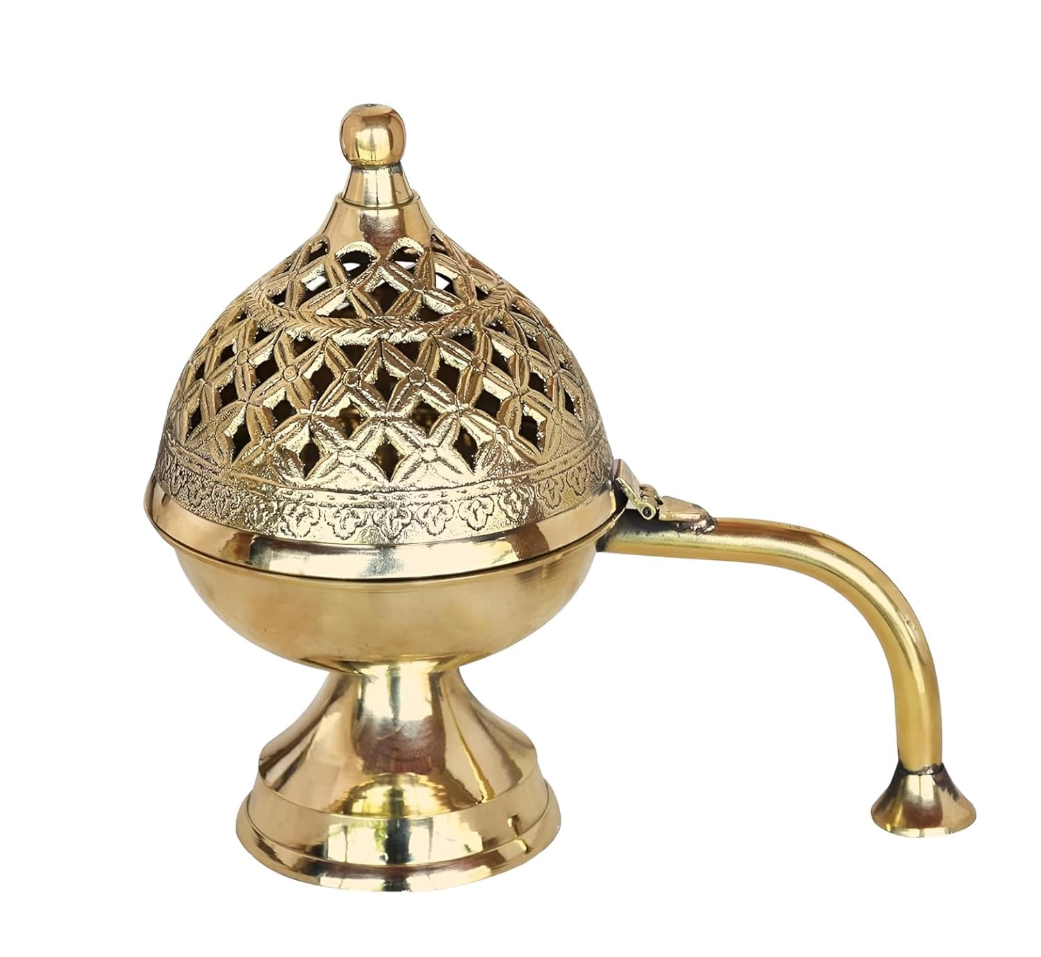 KEDAR Decor Brass Loban Burner Dhoop Dani dhoop Aarti Pooja for Home ...