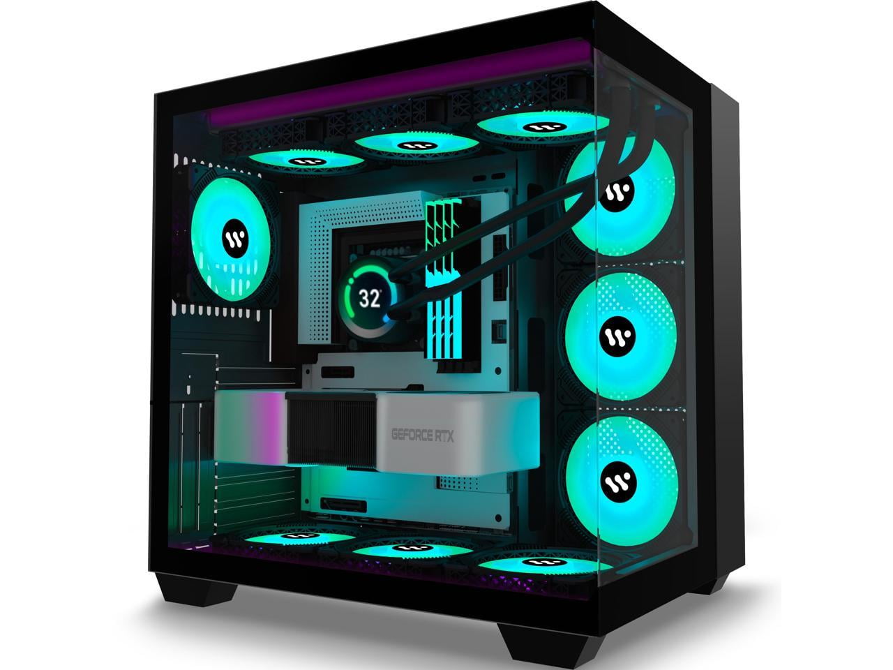 KEDIERS PC Case Pre-Install 9 ARGB Fans, ATX Mid Tower Gaming Case with ... KEDIERS PC Case Pre-Install 9 ARGB Fans, ATX Mid Tower Gaming Case with ...