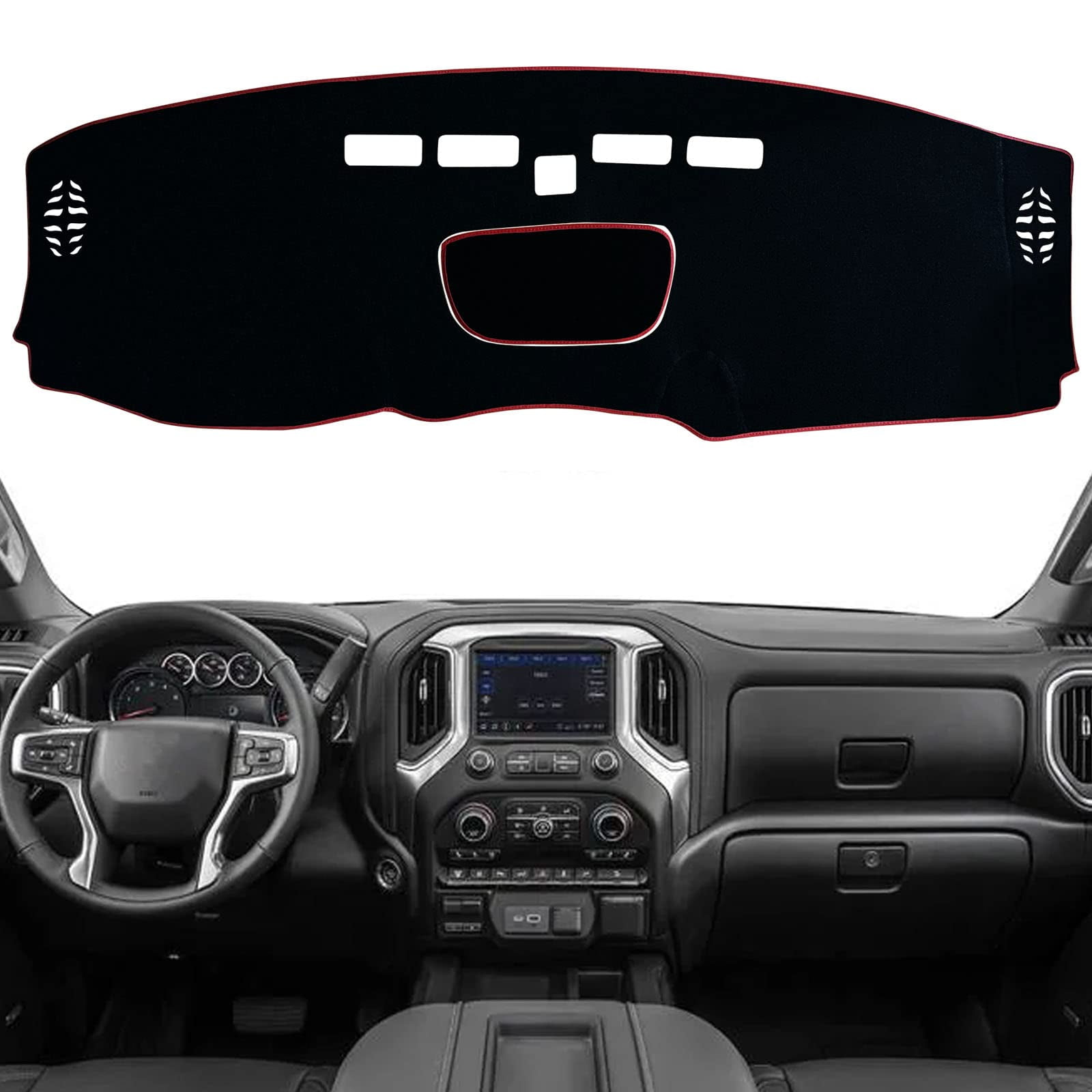 KEEGTBOX Dash Mat Cover Custom Interior Center Console Compatible with ...