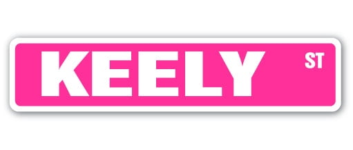 KEELY Street Sign Childrens Name Room Sign | Indoor/Outdoor | 30" Wide ...