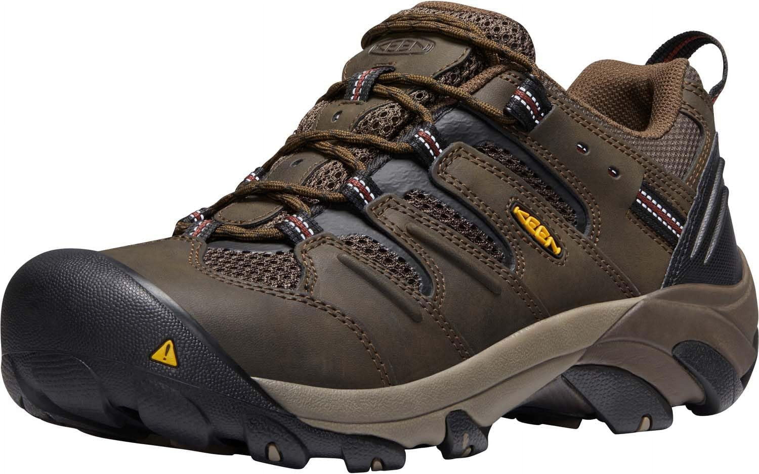 KEEN Men's Oil- and Slip-resistant Steel Toe Hiking Shoes, Wide, Brown ...
