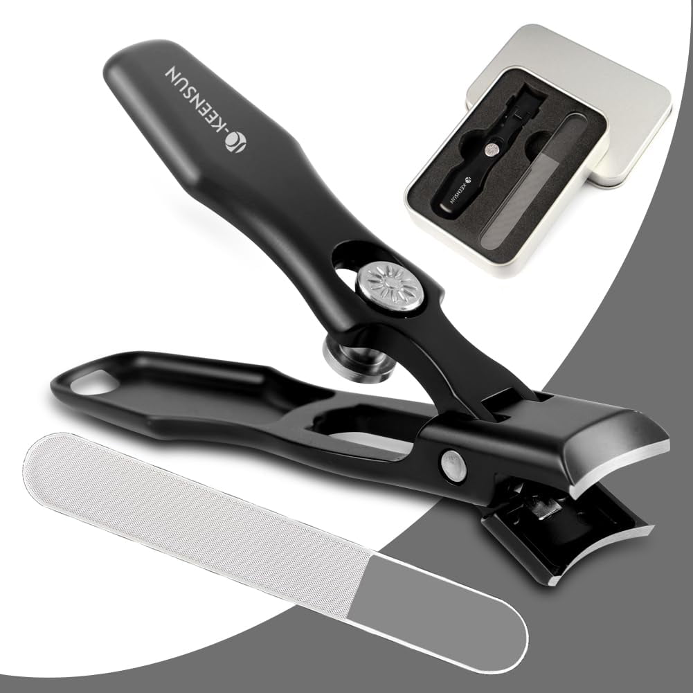 KEENSUN Nail Clippers, 16mm Wide Jaw Opening Ultra Nail Clippers for ...