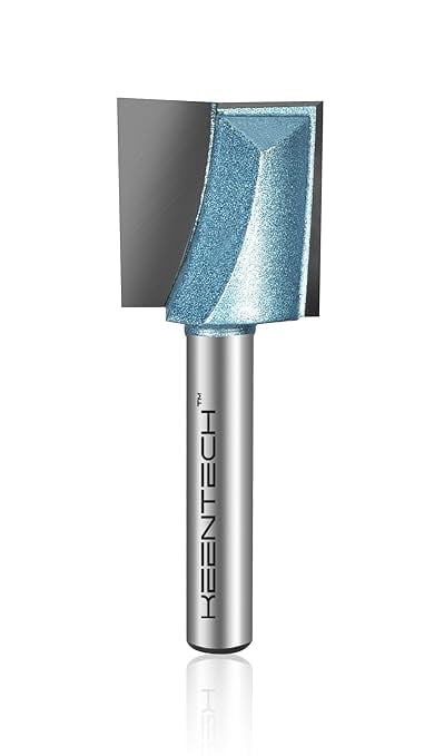 KEENTECH Router Bits, 1/4" Shank, Bottom Cleaning Router Bit, Carbide ...