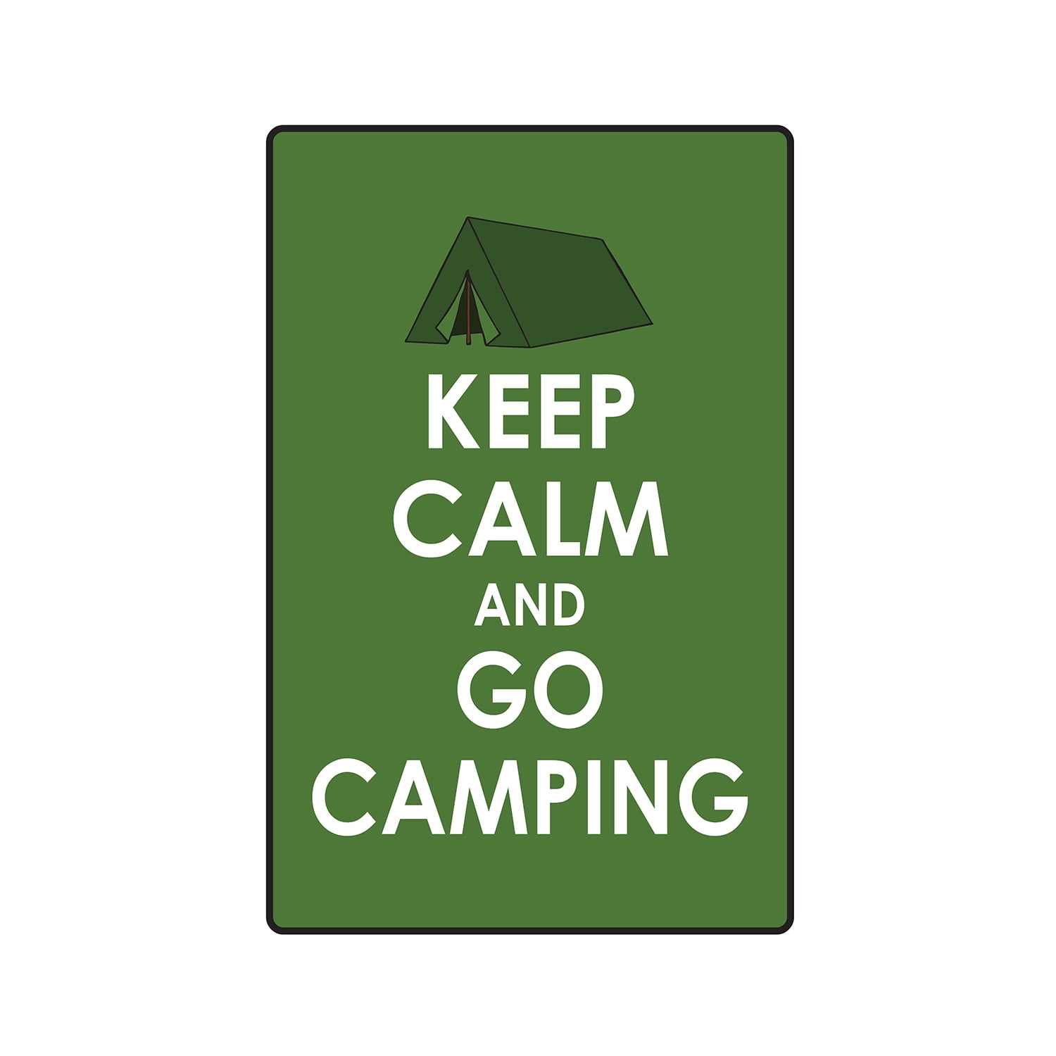 KEEP CALM AND GO CAMPING Aluminum Sign outdoors camp scouts tent ...