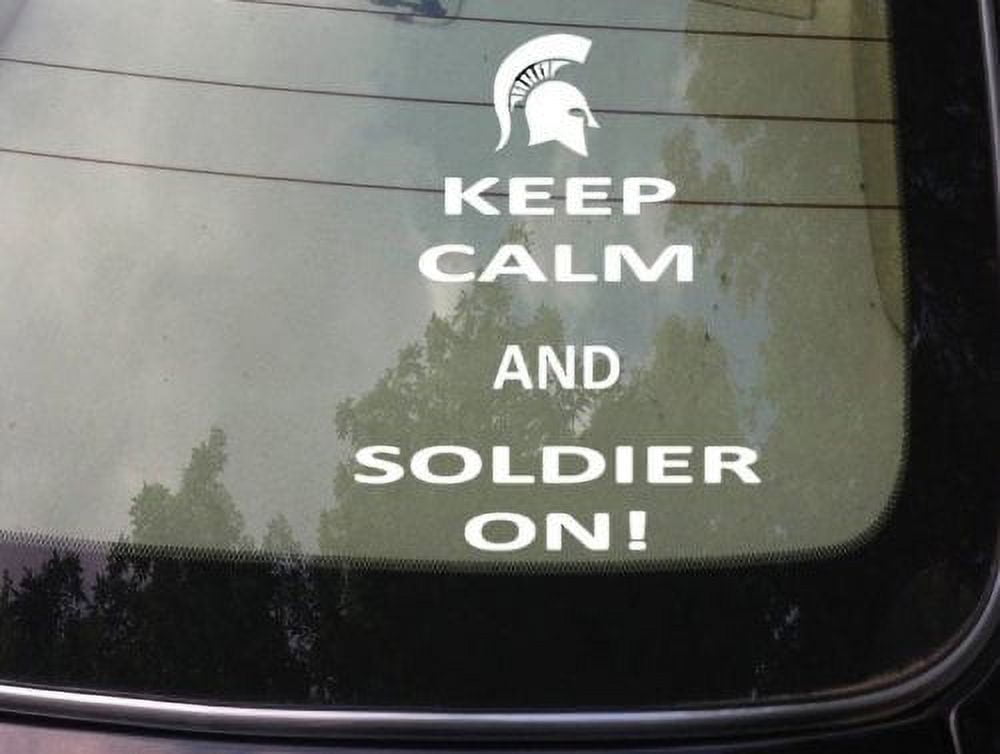 KEEP CALM AND SOLDIER ON 2A sticker vinyl decal LAPTOP 8" STICKER *C487 ...