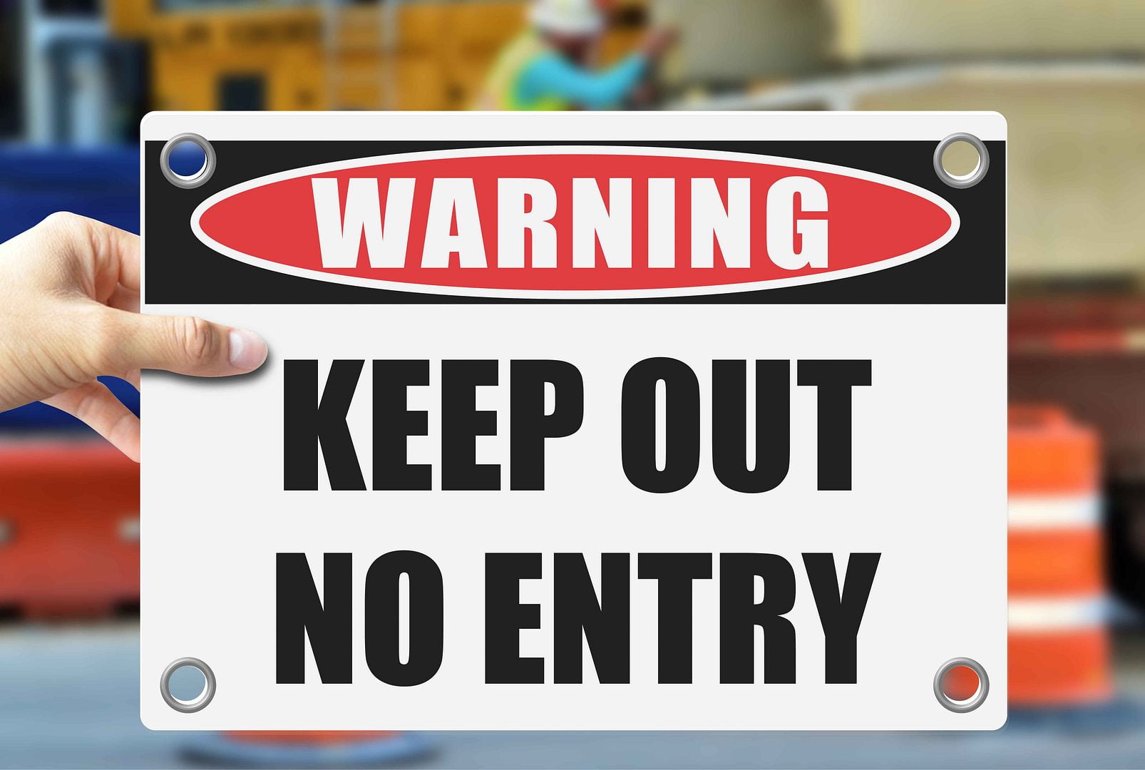 KEEP OUT NO ENTRY | Warning Notice Caution Danger 3mm PVC Sign ...