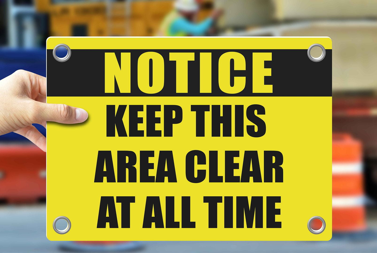 KEEP THIS AREA CLEAR AT ALL TIMES | Warning Notice Caution Danger 3mm ...
