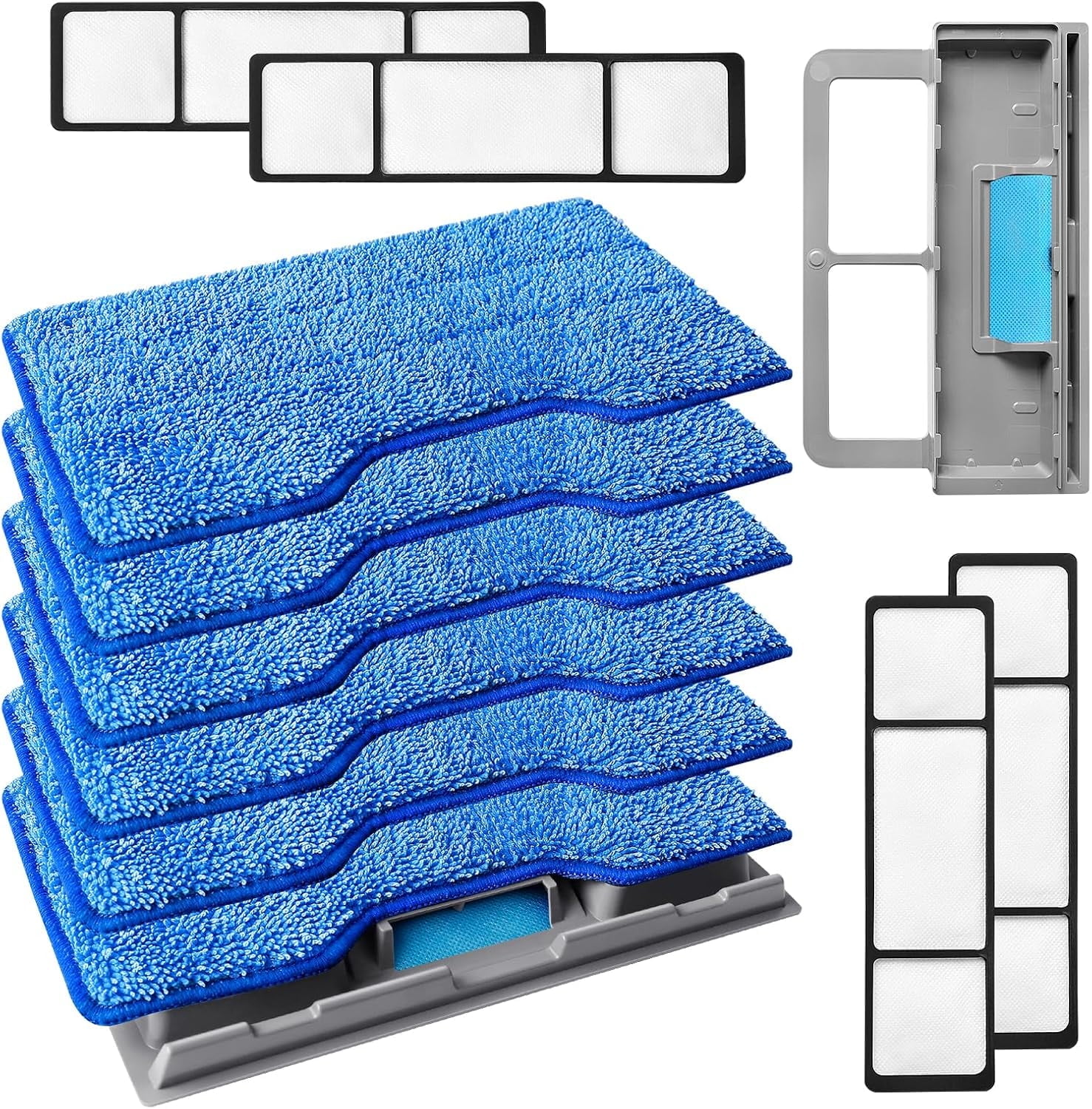 Keepow Reusable Mop Pads Compatible with Shark VM252 VM200 VC205 VM250 ...